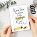 Printable End of Year Teacher Thank You Card From Class - Teacher ...