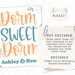 College Dorm Room Sign Printable - Editable Template - Personalize ...