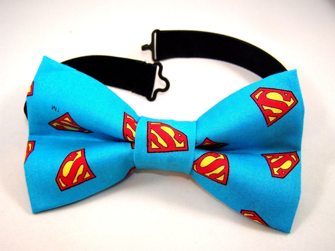 SUPERMAN - DC COMICS / Handmade Fabric Bow Tie With Adjustable Strap ...