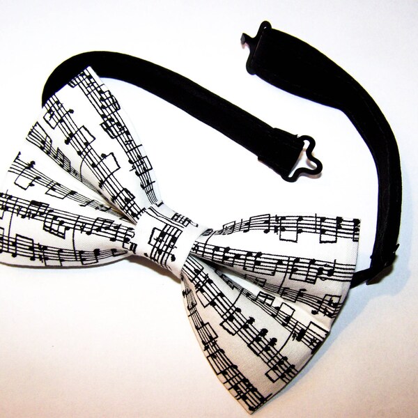 Music Notes Bow Tie - Etsy