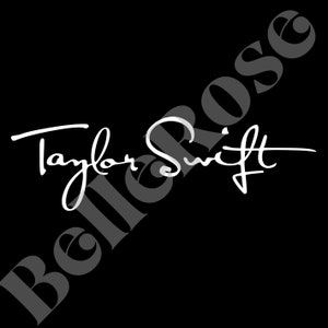 Taylor Swift Logo Vinyl Car Decal Signature Autograph Swiftie Sticker ...