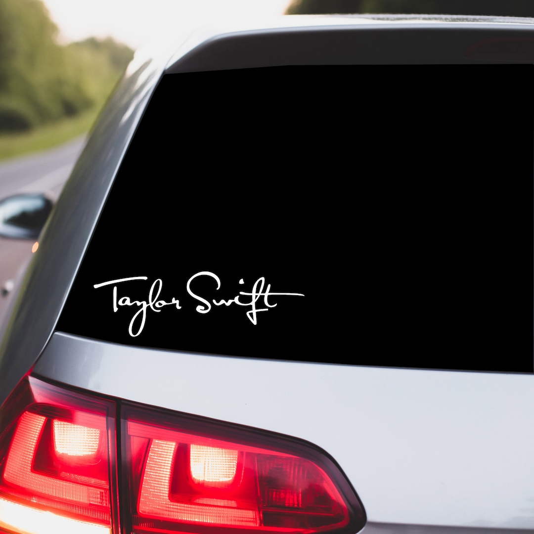 Taylor Swift Logo Vinyl Car Decal Signature Autograph Swiftie Sticker ...