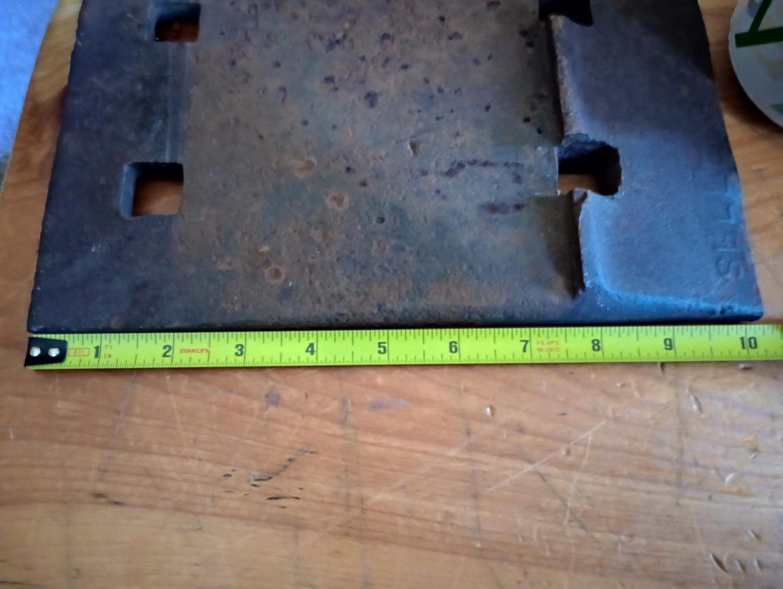 Iron Railroad Tie 10x7" - 10lbs - Etsy