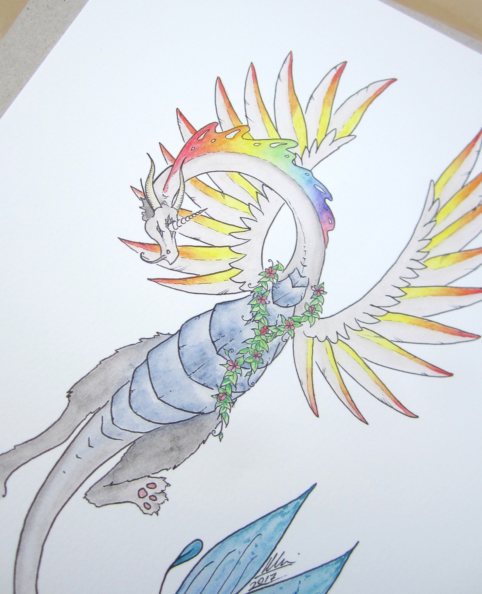 Simply Glorious Dragon A4 Art Print - Etsy