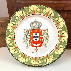 Antique Frank Beardmore Fenton National Emblem Cabinet Plate Decorative ...