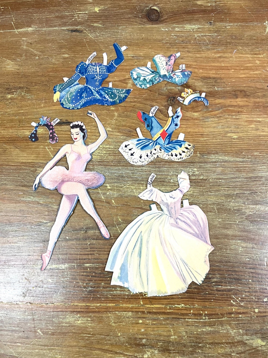 Vintage 50s Cut Out Professional Dancers With Outfits Your Choice ...