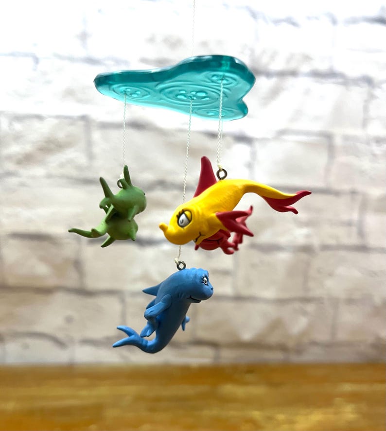 Vintage Dr Seuss "one Fish Two Fish" Mobile Style Christmas Ornament - Etsy UK