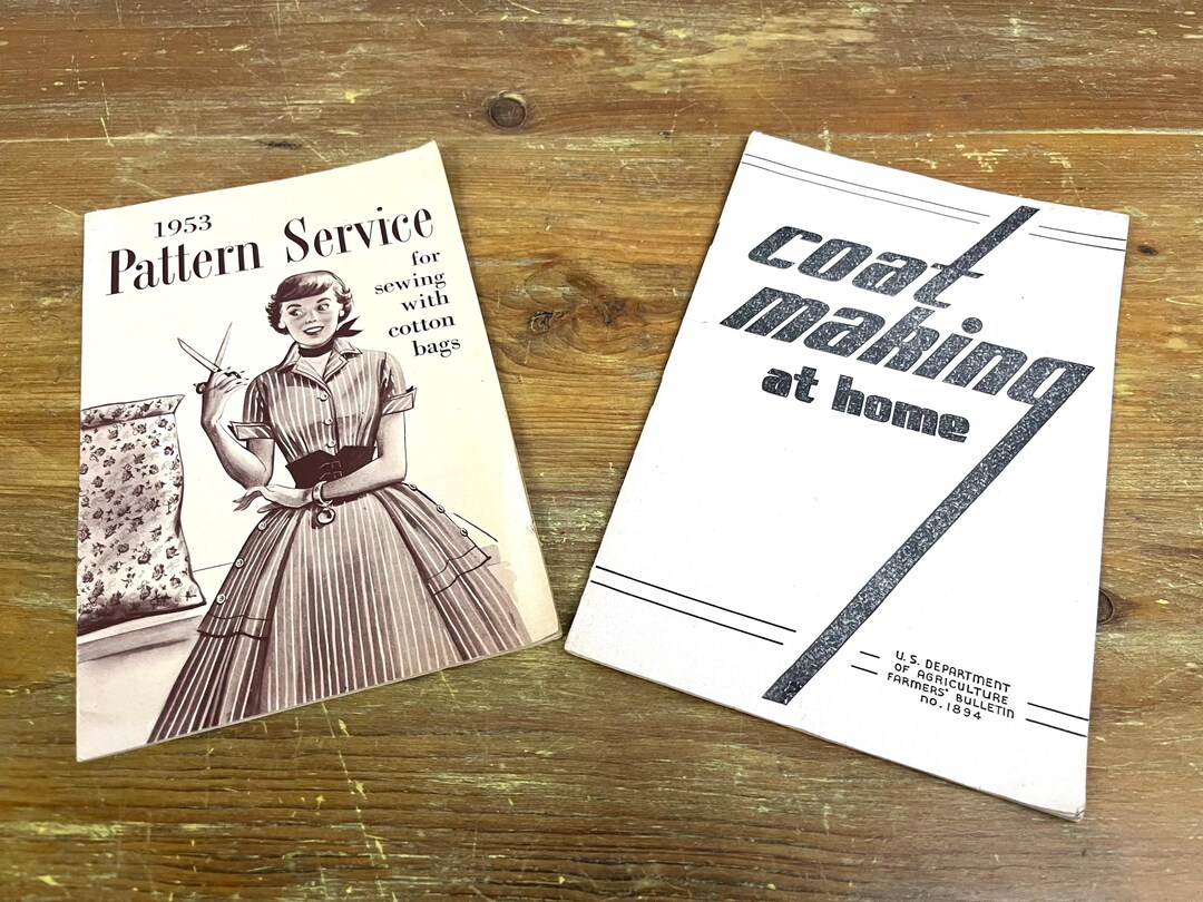 Vintage 1950s 1940s Coat Making Patterns Dress Making for Various ...