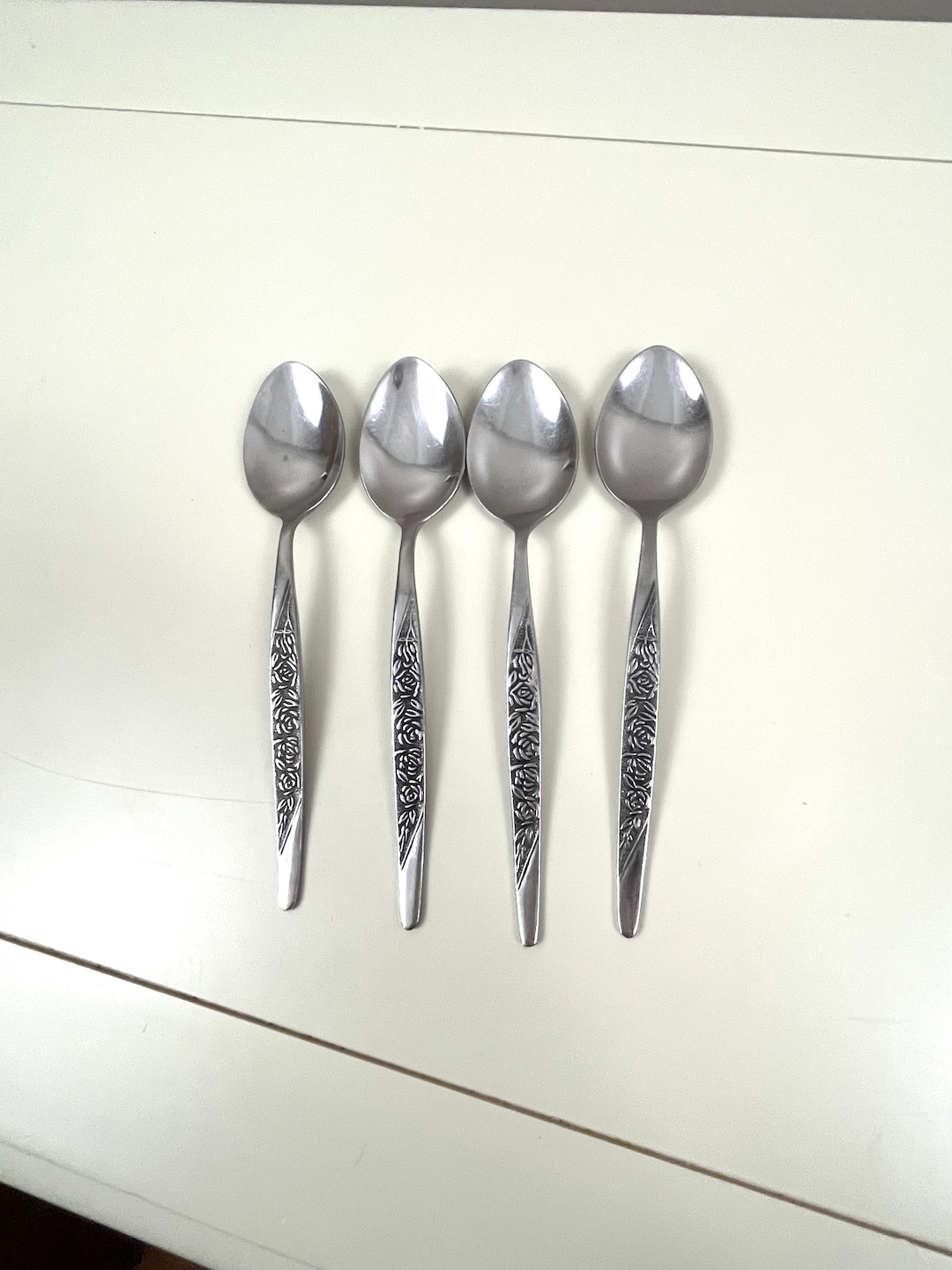 Vintage "rosevine-caress" Flatware NASCO National Stainless Silverware ...