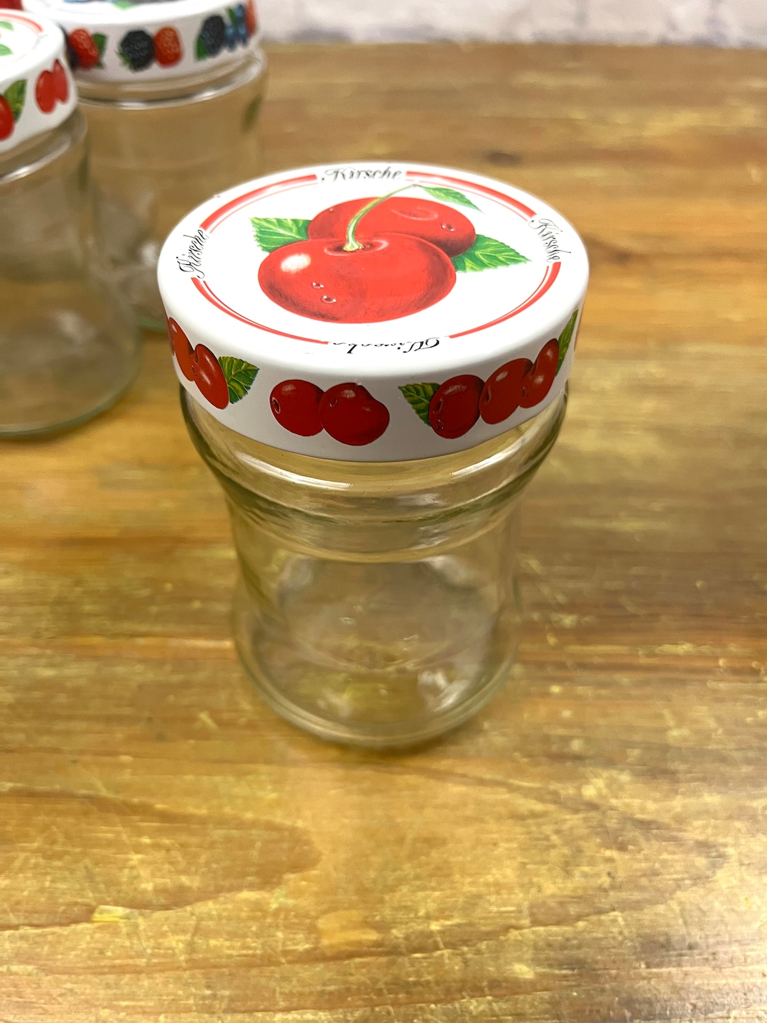 Vintage German Fruit Jars Jam Jars Cherries Mixed Fruit Apricot ...