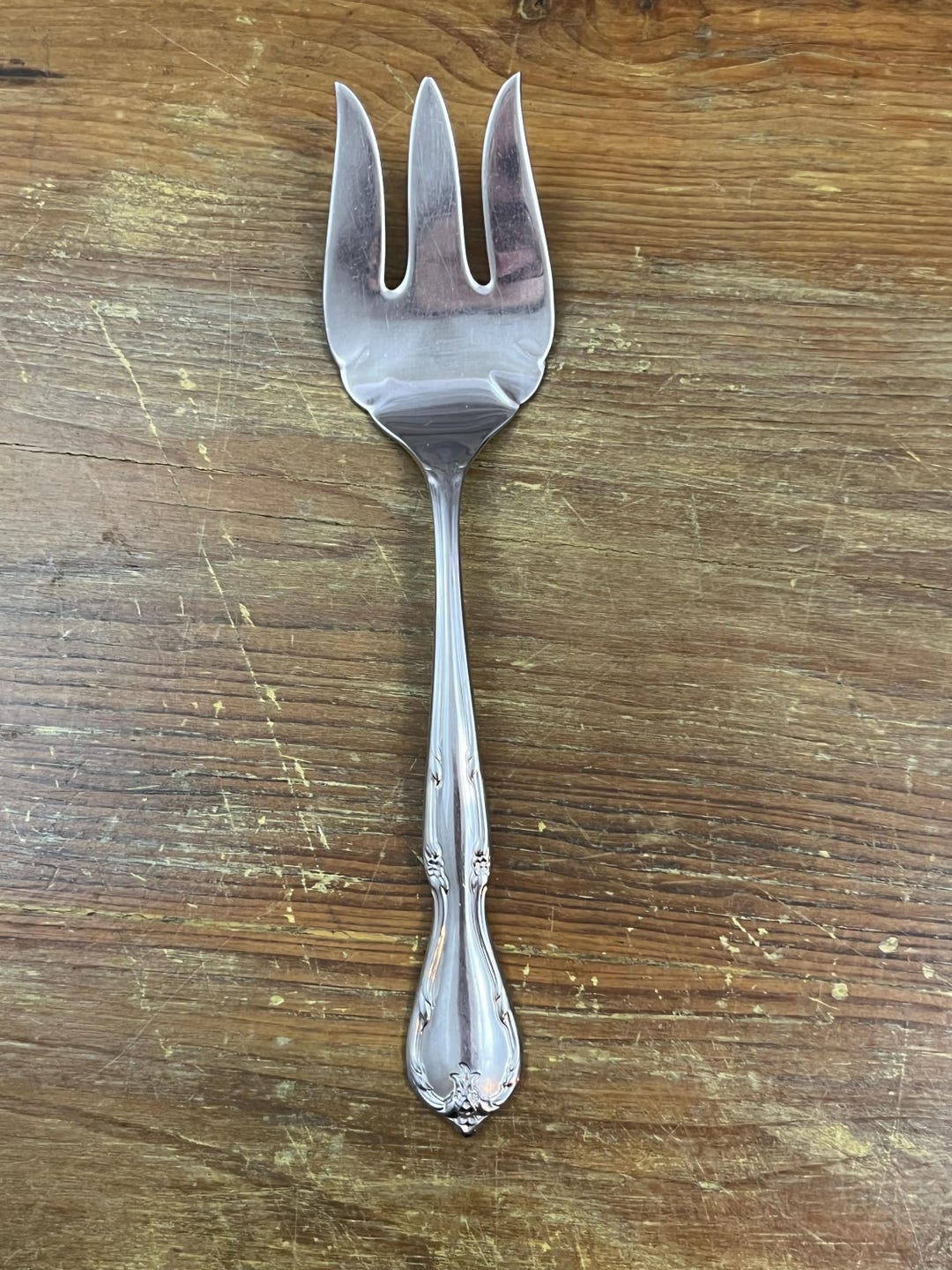 Vintage " Victorian Charm" Insico Stainless Serving Fork Meat Fork - Etsy