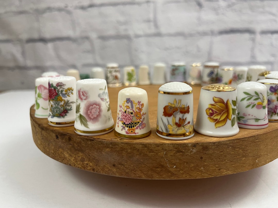 Vintage Floral Thimbles Set of 4 Surprise Pick From What's in Stock Fun ...