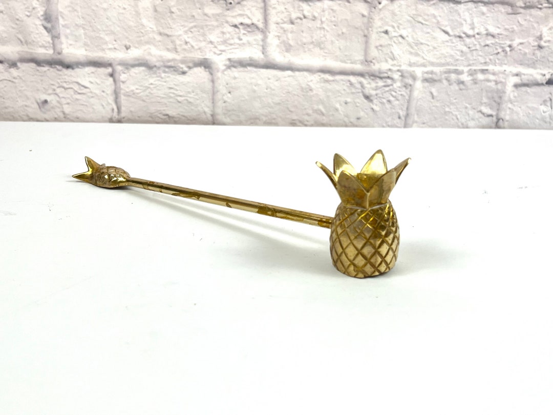Vintage Solid Brass Pineapple Candle Snifter Gift for Anniversary Gift ...