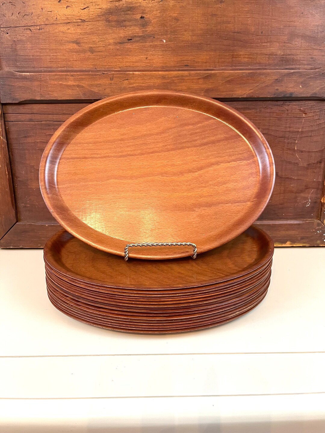 Vintage Pressware West Germany Appetizer Trays Party Trays Sandwich ...