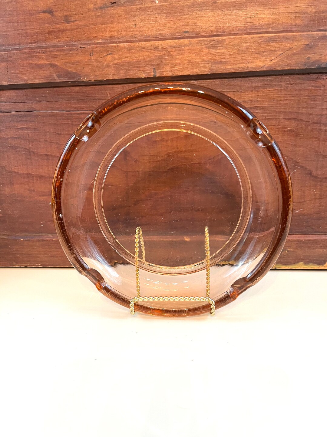 Vintage Pink Ashtray Large Round Heavy Glass Dish Jewelry - Etsy