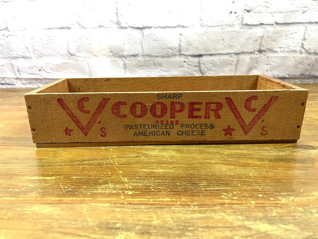 Vintage "cooper" Sharp American Cheese 5 Lb Box Distributed by WS Pope ...