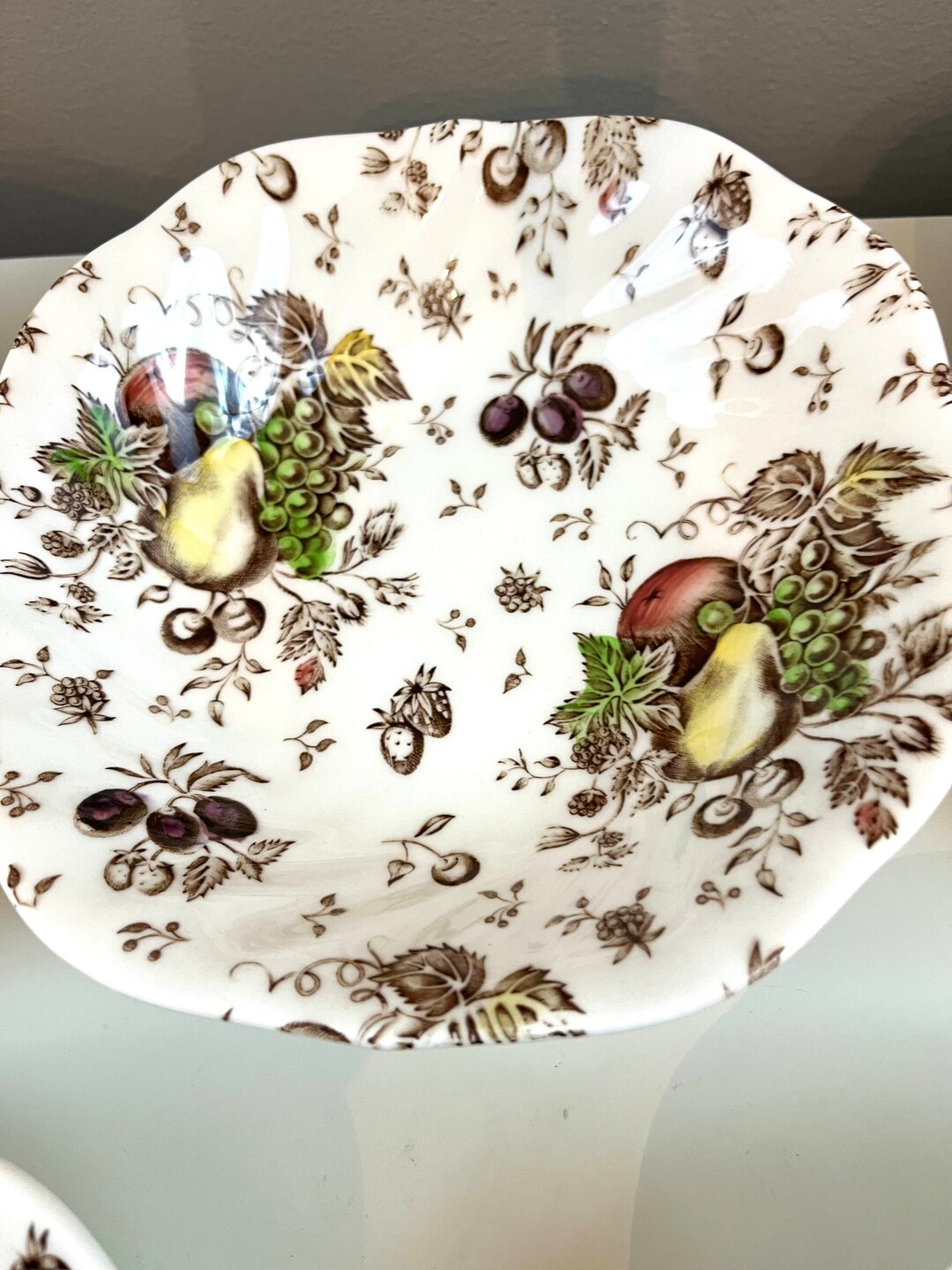 Vintage "autumn Delights" Dinner Square Salad Bowls Just in Time for ...