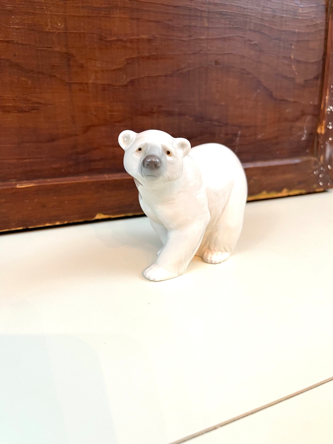 Lladro Attentive Polar Bear Figurine #1207 Gift for Polar Bear Lover ...