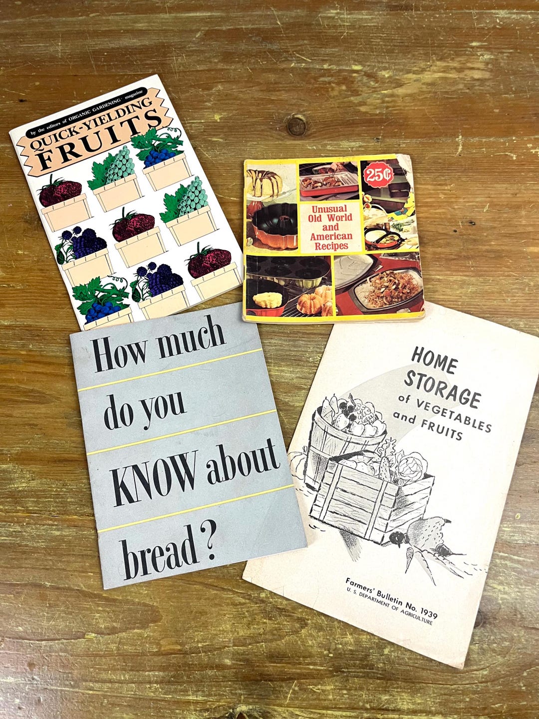 Vintage Fun Food Growing Making Pamphlets From the 50s & 80s Winning ...