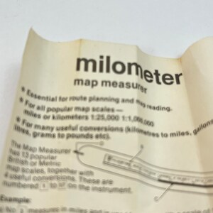 Vintage Milometer Map Reading and Route Planning How We Used to Do It! Directions and Case ...
