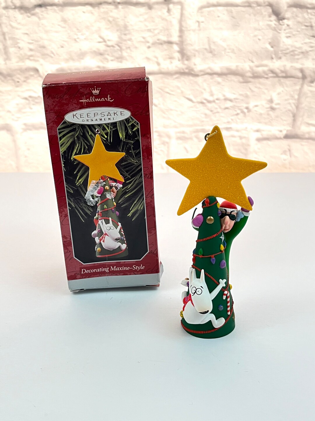 Vintage “decorating Maxine Style” Hallmark Christmas Ornament Tree ...
