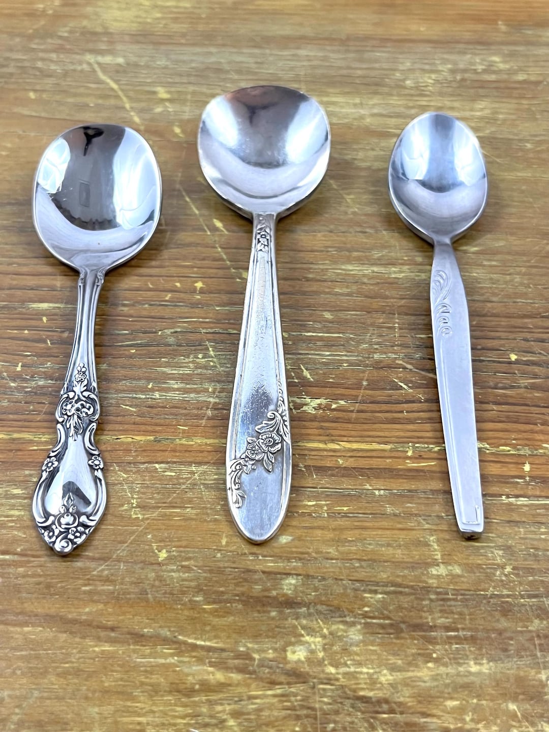 Vintage Mini Spoons Kids Spoons Baby Spoon Appetizer or Condiment ...