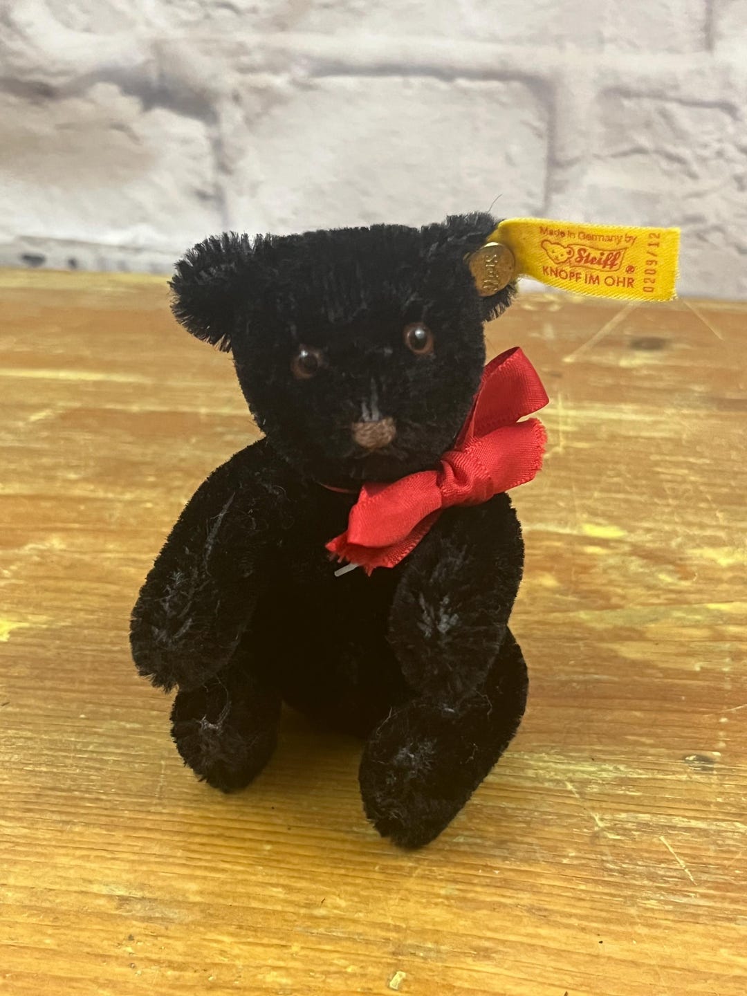 Vintage Black Steiff Mini Bear Sweet Little Collectible Jointed Teddy ...