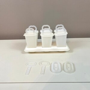 Vintage Tupperware Popsicle Set Ice Tups Homemade Yogurt Pops Ice Cream ...