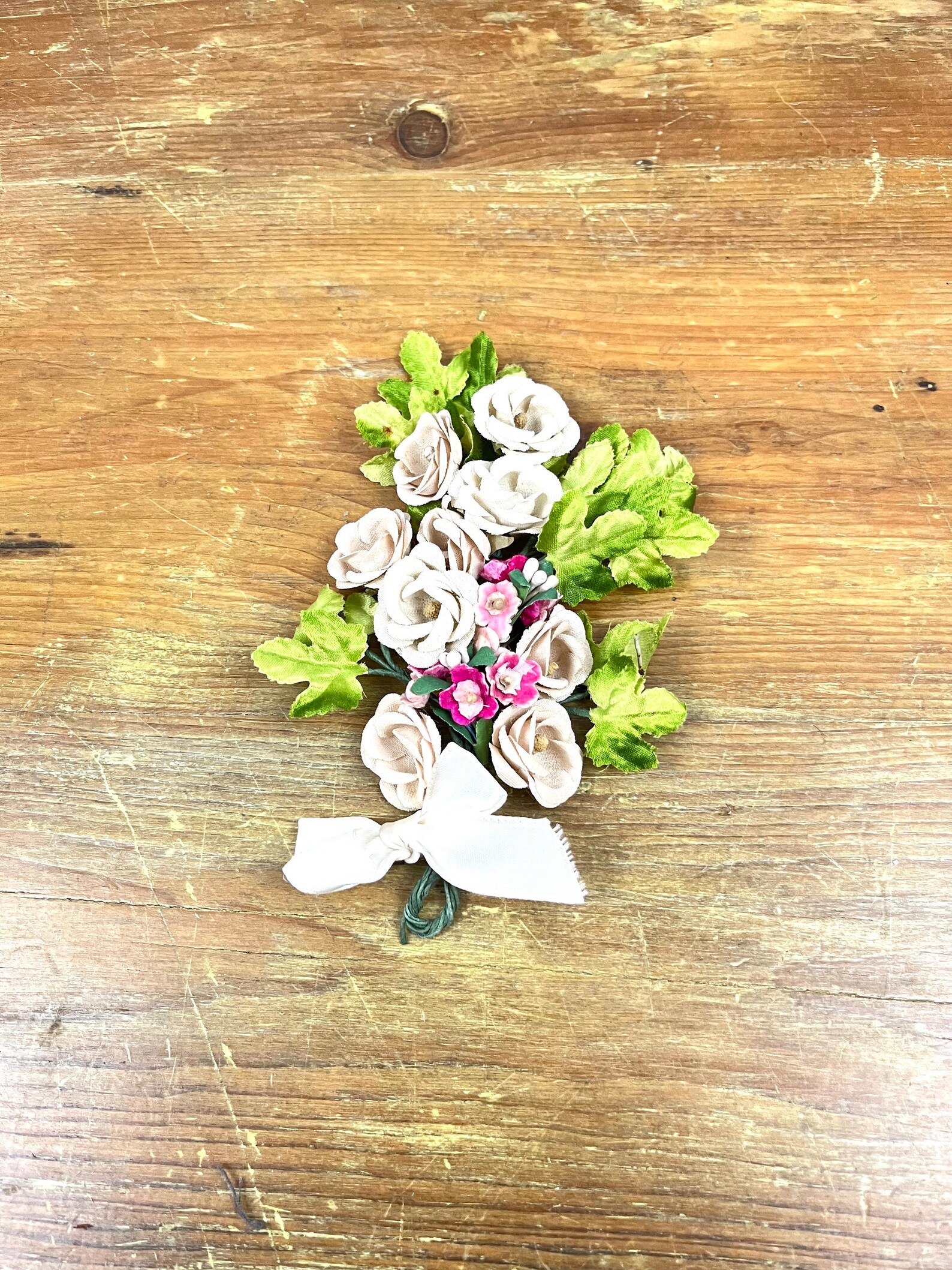 Vintage Faux Flower Lapel Pin Hat Adornment Wedding Boutonniere Flower ...