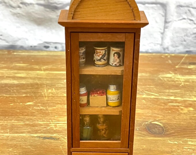 Vintage Miniature Shackman Wood Pantry Dollhouse Turn of the Century ...