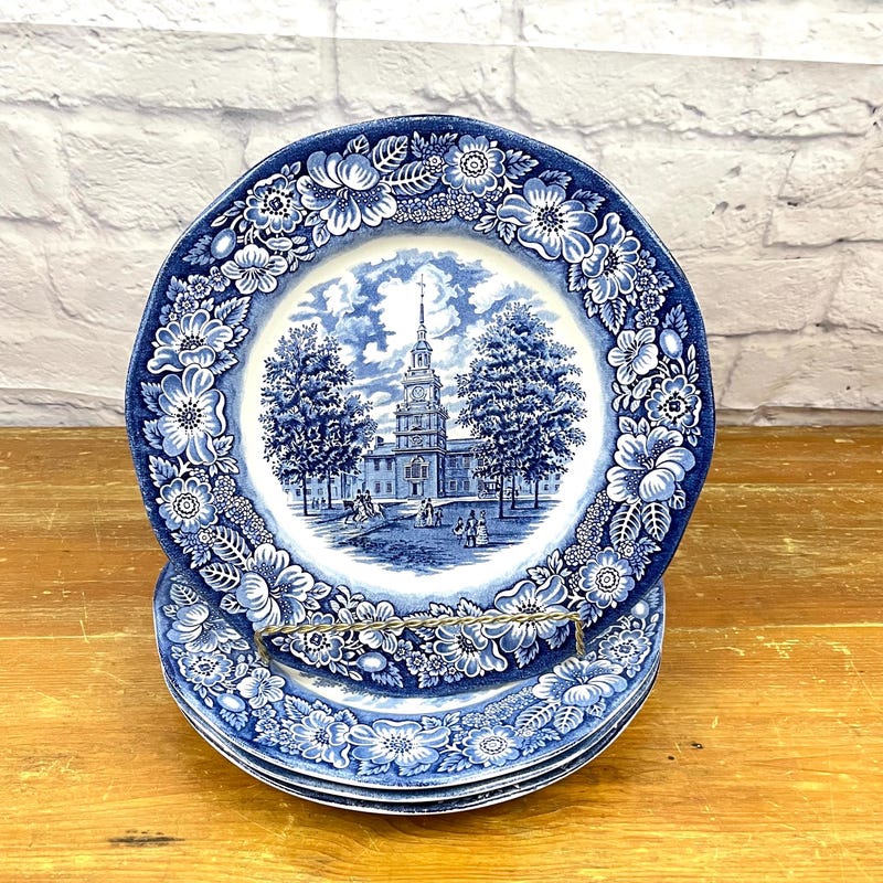Liberty Blue Plate - Etsy