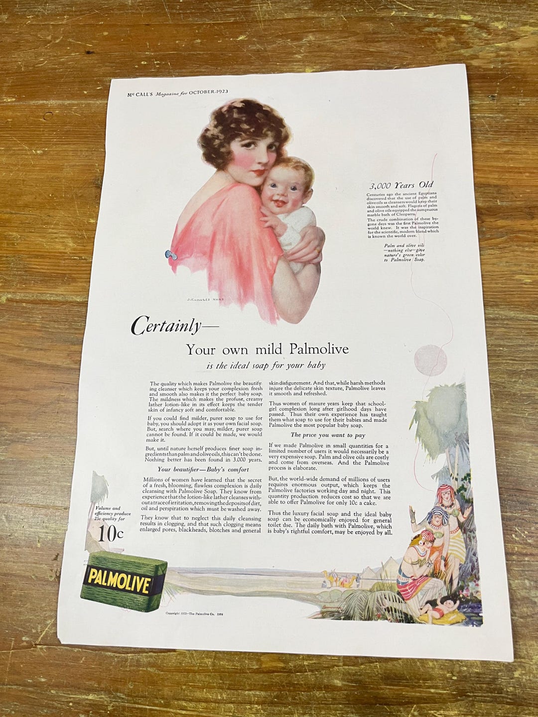 Antique Palmolive Brand or Sun Maid Raisins Ads Art Deco Era Original ...
