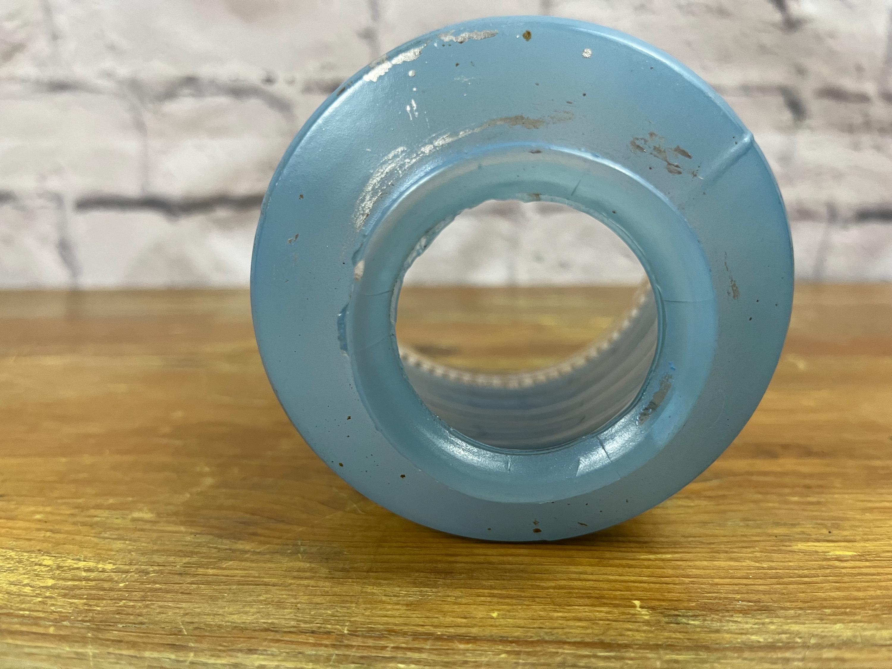 Antique Sky Blue Light Sconce Glass Ribbed Lamp Sconce Wall Shade ...