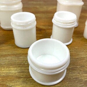 Vintage Collection of Milk Glass Jars "metholatum" and "musterole ...
