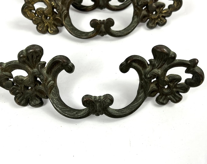 Vintage Ornate French Provincial Drawer Pulls 2 Sizes Sold Individually ...