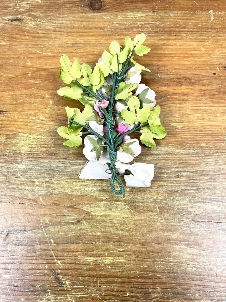 Vintage Faux Flower Lapel Pin Hat Adornment Wedding Boutonniere Flower ...