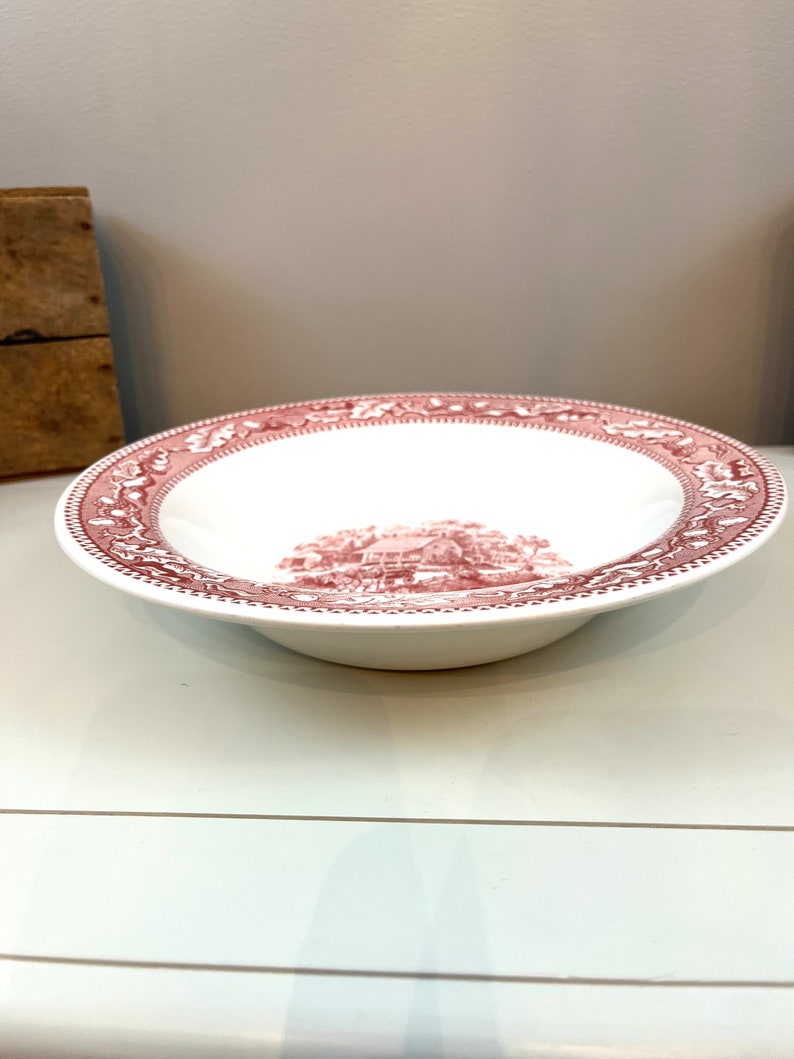 Royal Ironstone Memory Lane Red Transferware Dinnerware - Etsy