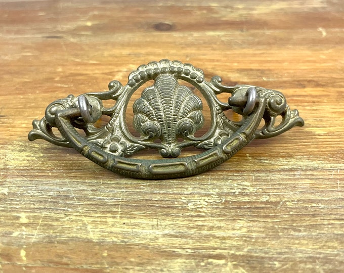 Vintage Scallop Shell Drawer Pull Ornate Nautical Beach Style Unique ...