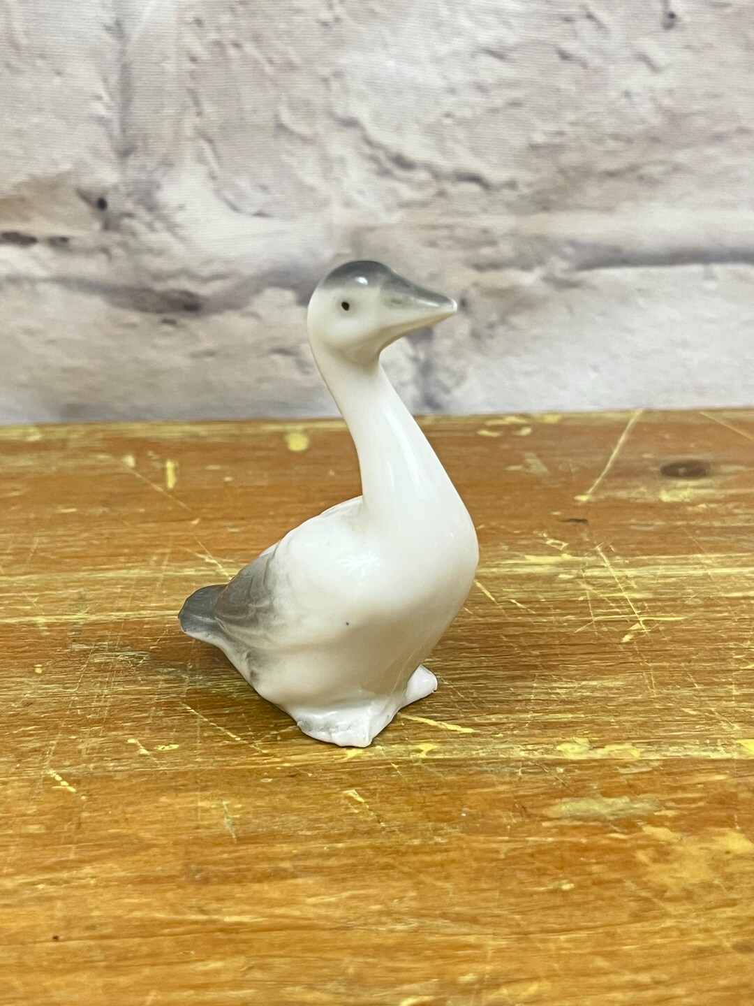 Vintage Porcelain Grey & White Goose Figure Germany Farmyard Decor - Etsy