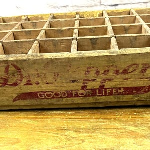 Vintage Rare 1940s Wood Dr Pepper Crate "good for Life" Slogan ...