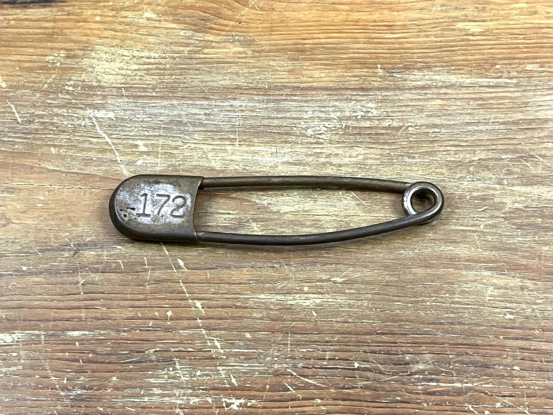 Vintage Numbered Laundry Safety Pins Bag Top Closures Industrial ...