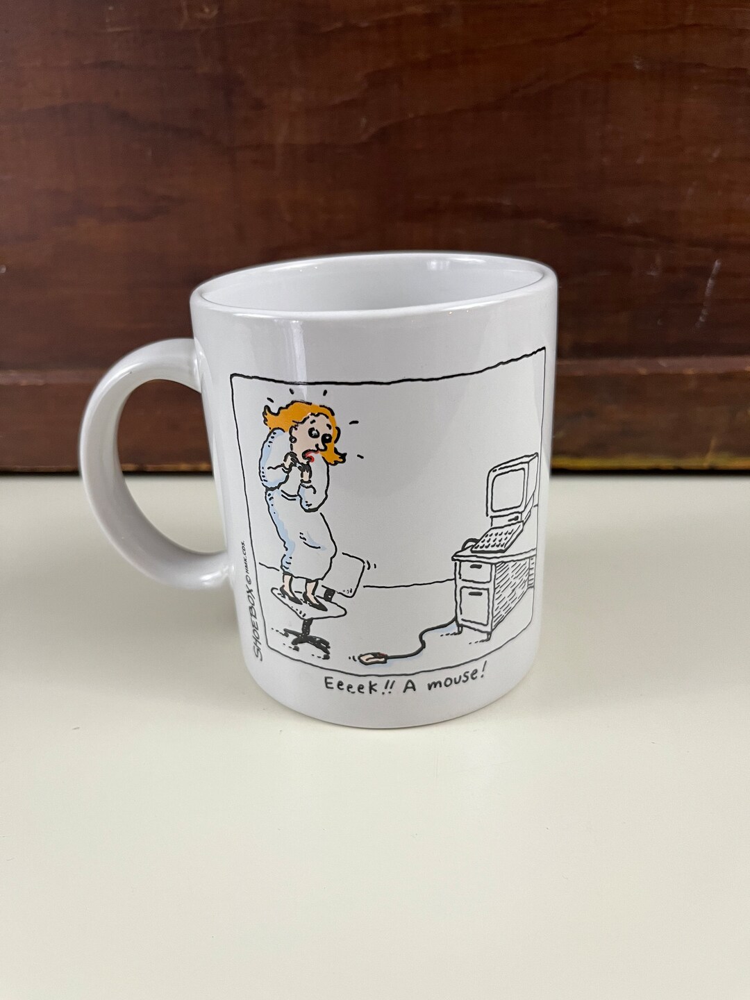 Vintage Computer Humor Mug "eeeek! A Mouse!" Computer Nerd Gift 1990s ...
