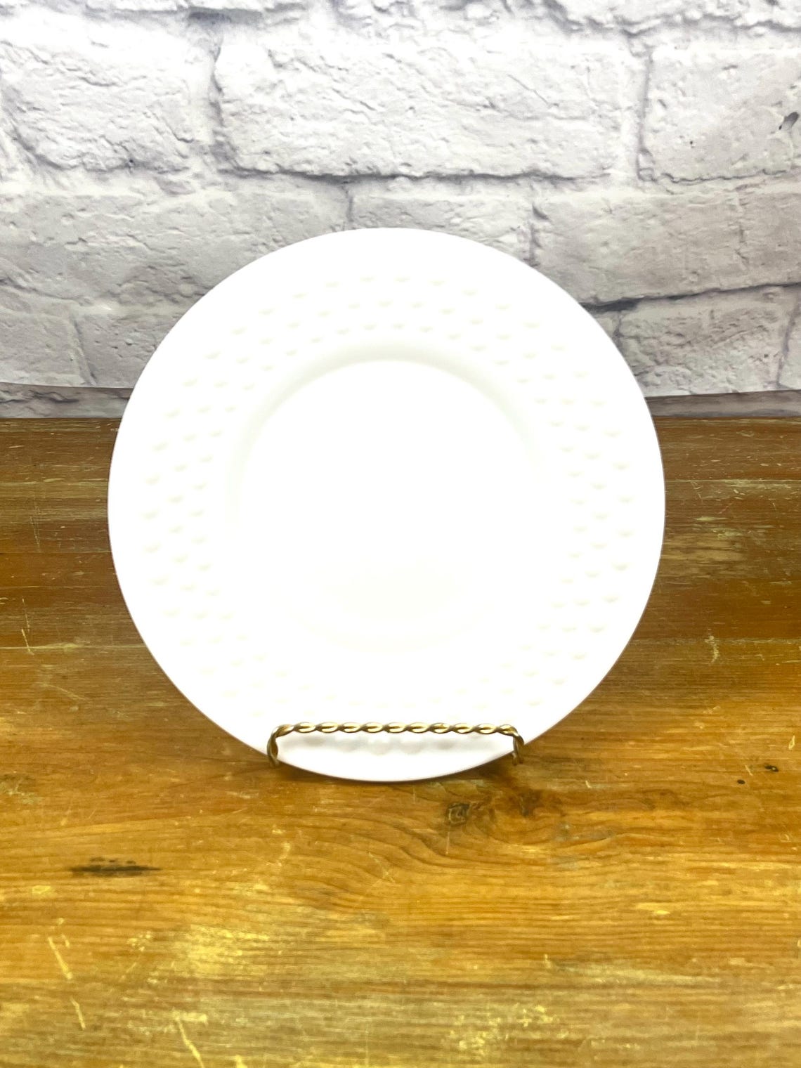 Vintage Imperial Glass Hobnail Dessert Plates Salad Plates Multiple ...