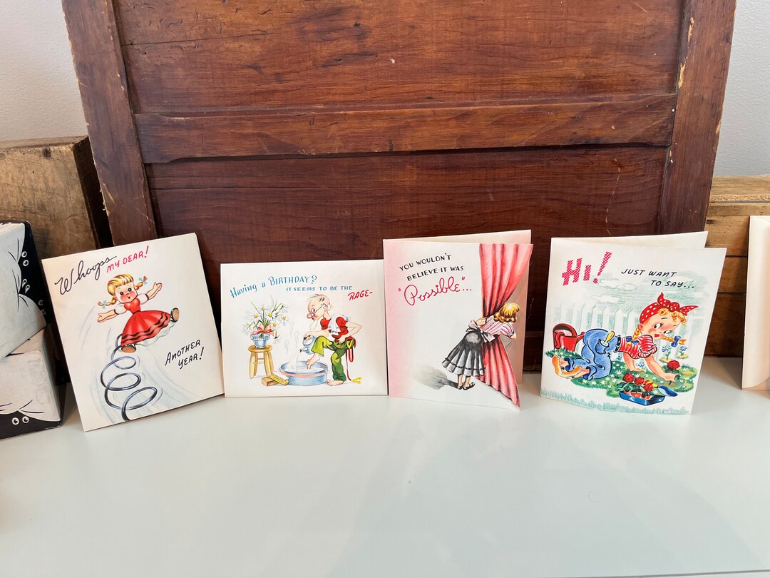 Vintage Pop up 3-D 1950s Cards Your Choice Happy Birthday Cards - Etsy
