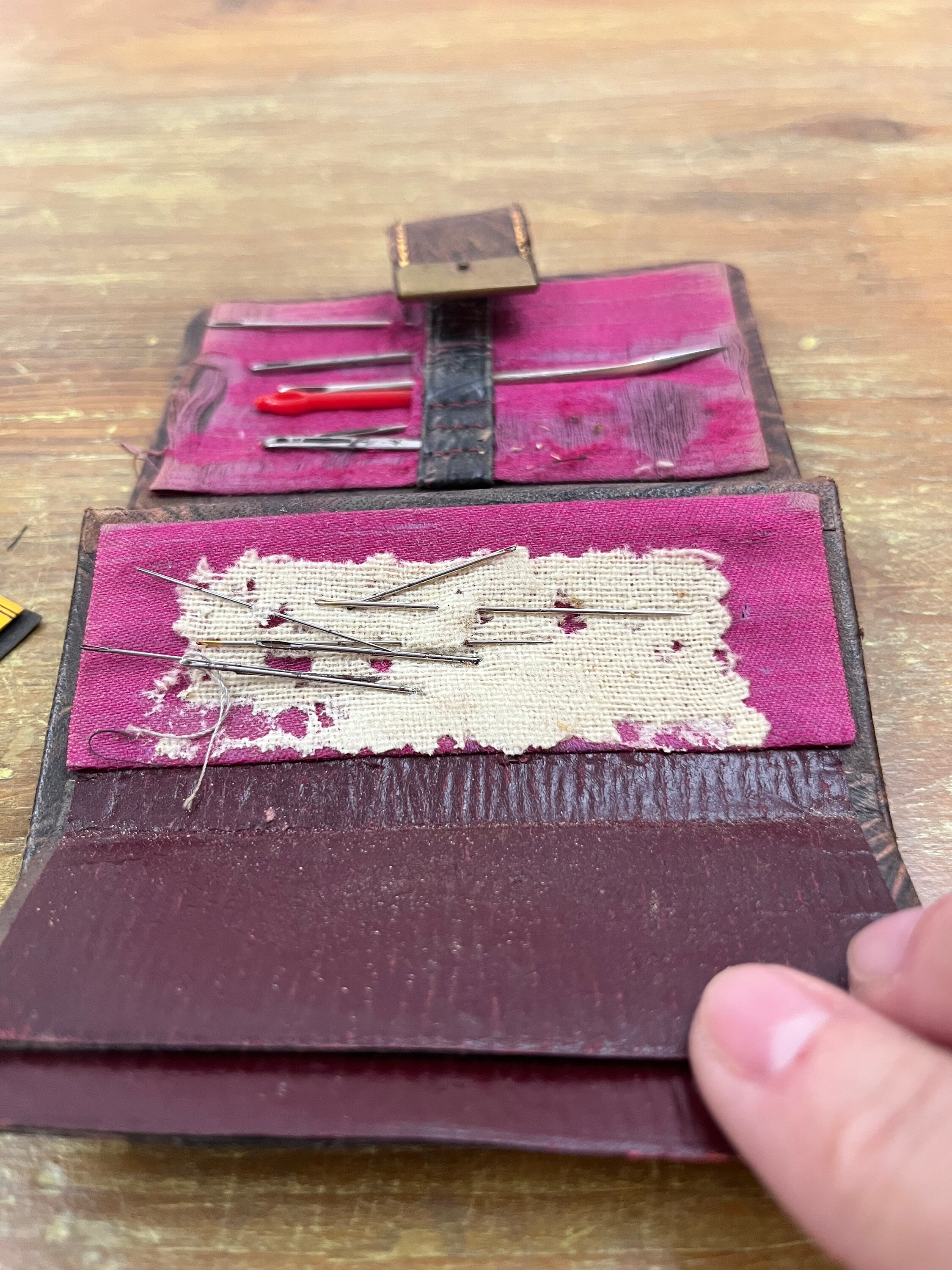 Antique Needle Case Kit W Hall & Co. Ltd Studley Redditch Locking Case ...