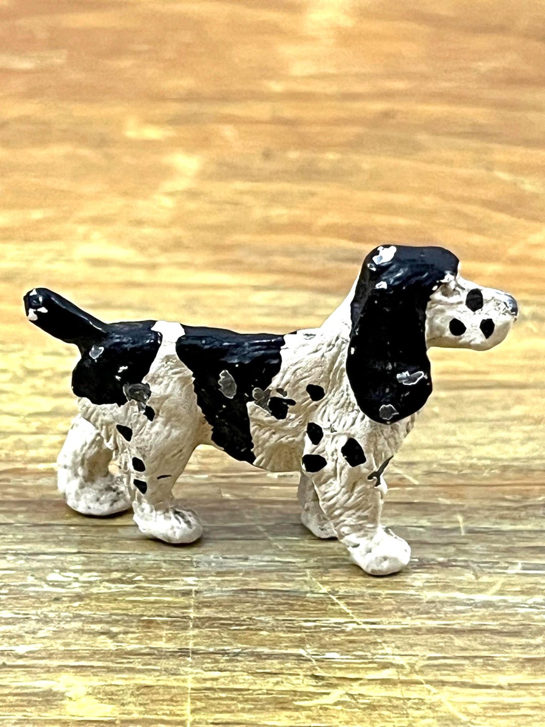 Cast Iron English Setter Dog Black and White Dog Figurine Gift for Dog ...