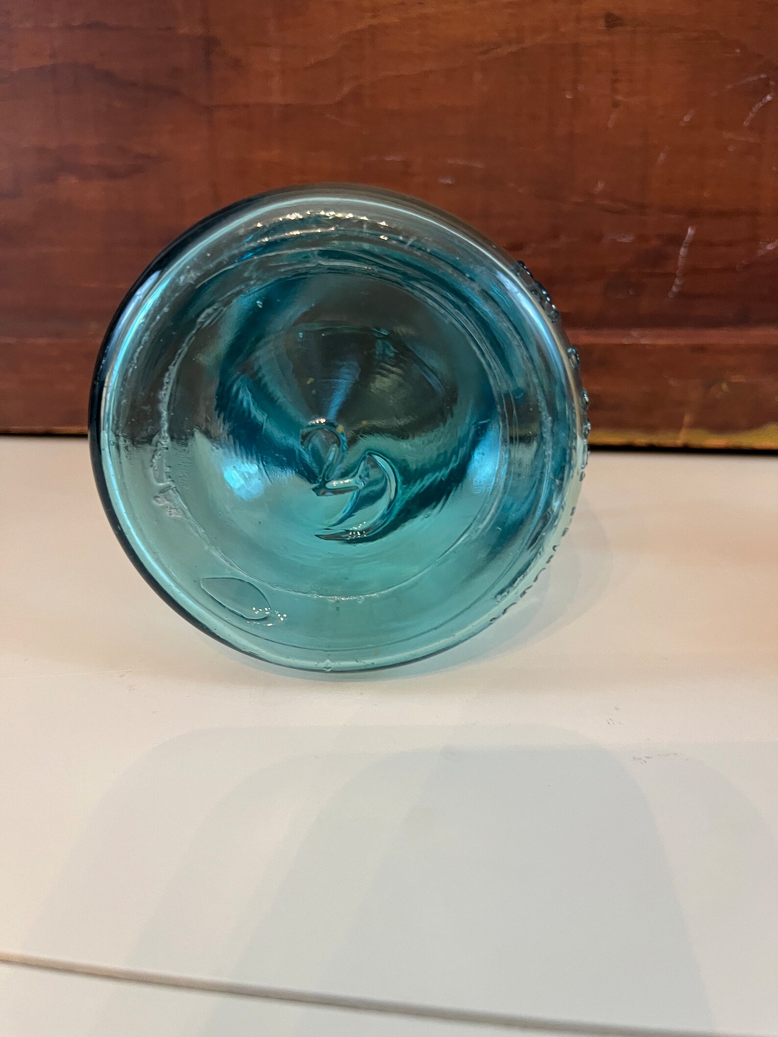 Vintage Small Blue Ideal Canning Jar Wire Bail Jar Kitchen Storage ...