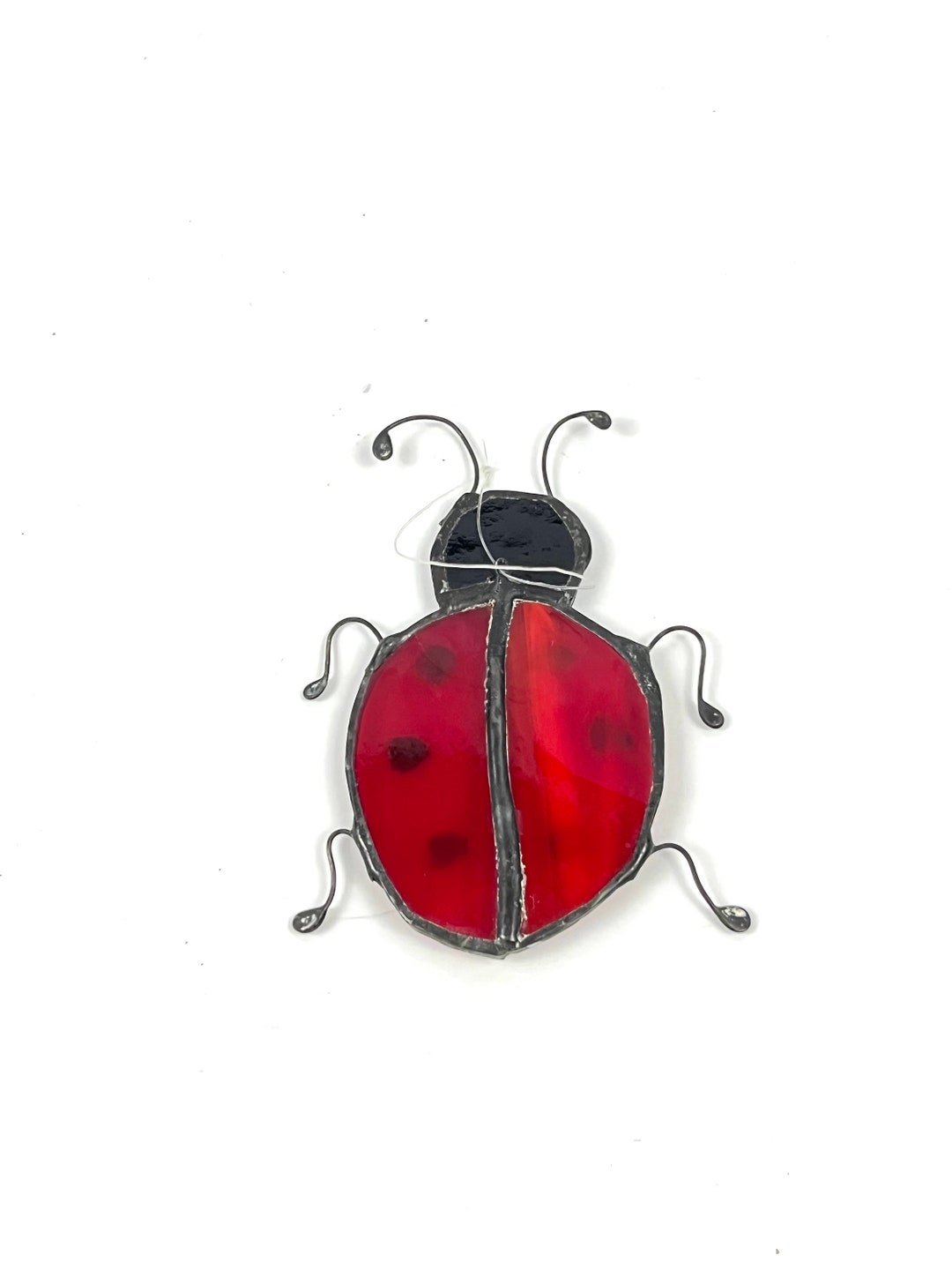 Vintage Stained Glass Lady Bug Light Catcher Gift for Gardener Gift for ...