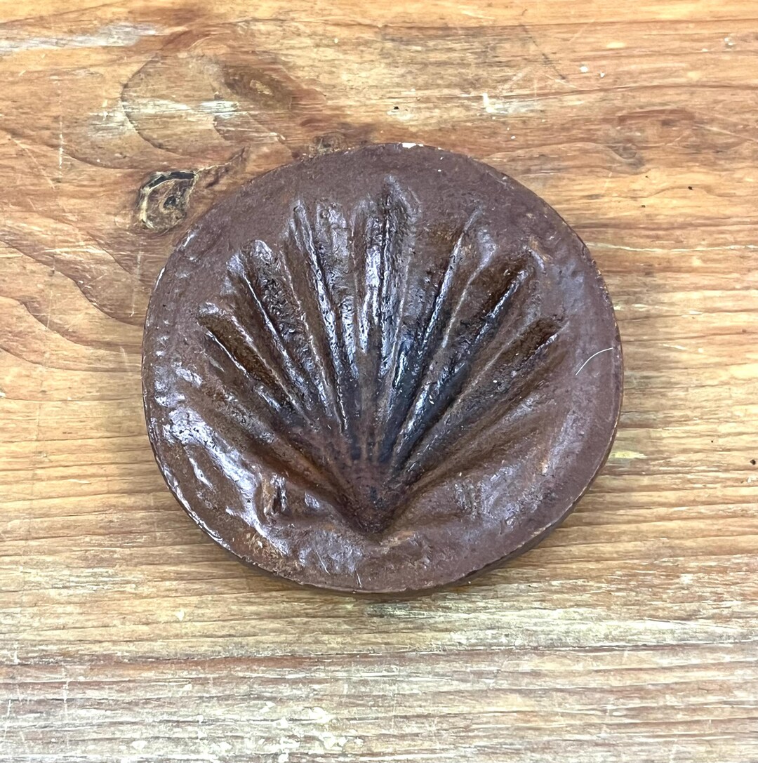 Vintage Butter Stamp Seashell Theme Springerle Shortbread Cookie Stamp ...