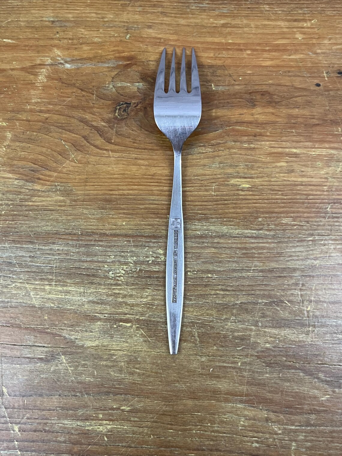 Vintage "trisha" Pattern Stainless Crown Royal Japan Flatware Teaspoons ...